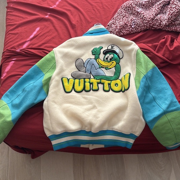 Louis Vuitton | Jackets & Coats | Real Authentic Louis Vuitton Varsity ...